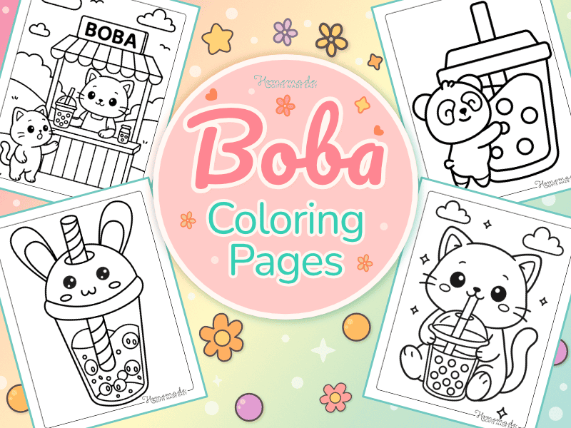 Free Boba Tea Coloring Pages (PDF Printable) - TooGoodEngravings